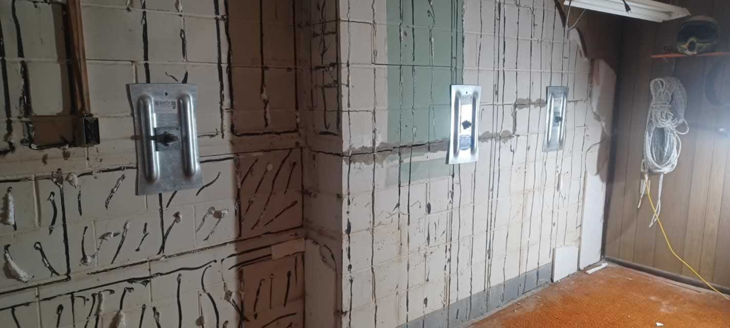 Installed Basement Wall Anchors in Red Wing, MN. - All Star Basements